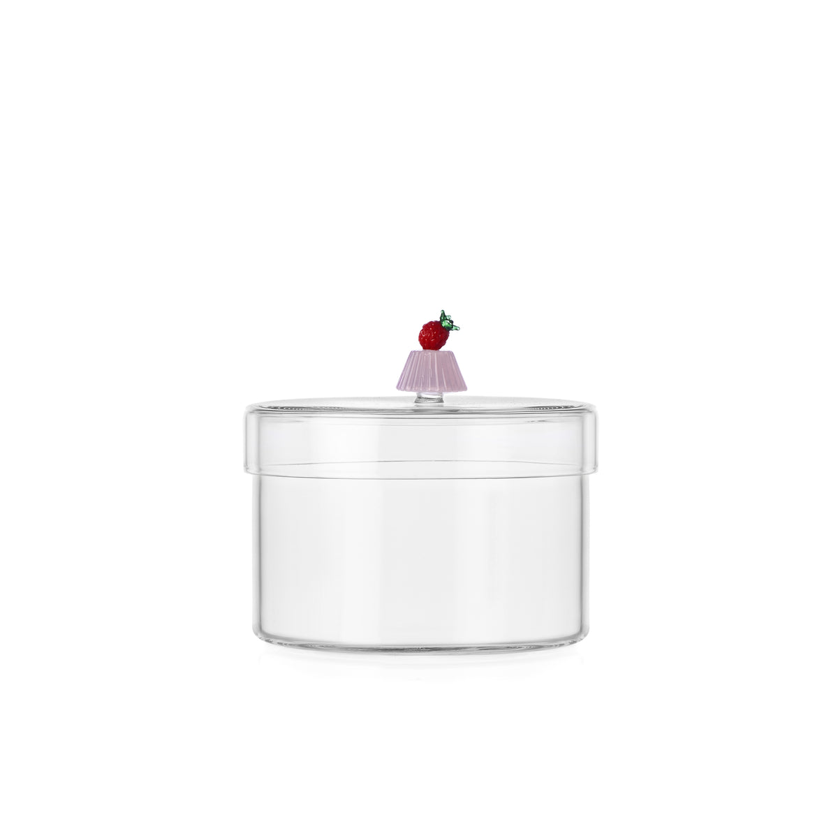 Handgemaakte Glazen box Pâtisserie - Charlotte w Raspberry – PAND40